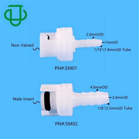 Cpc Smc Quick Connector White Pom 116 18 Inch Hose Barb