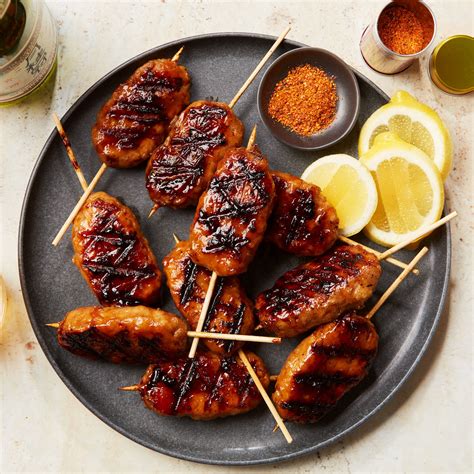 Jidori Tsukune Japanese Chicken Meatballs Recipe Epicurious
