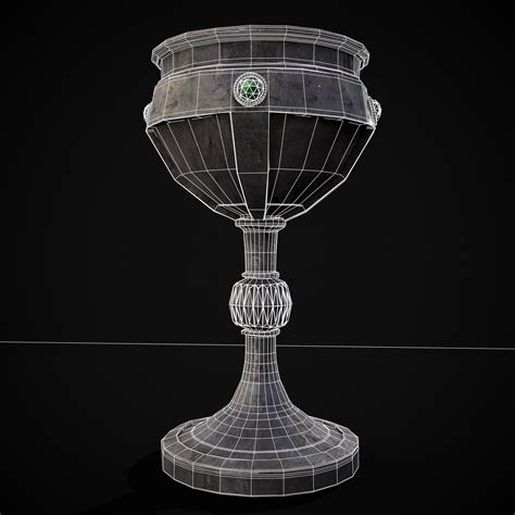 Medieval Iron Emerald Goblet 3d Model By Get Dead Entertainment