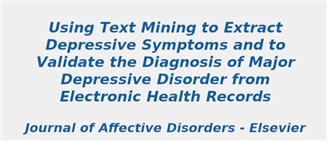 Hottest Research Topic In Using Text Mining To Extract Depressive Symptoms And To Validate The
