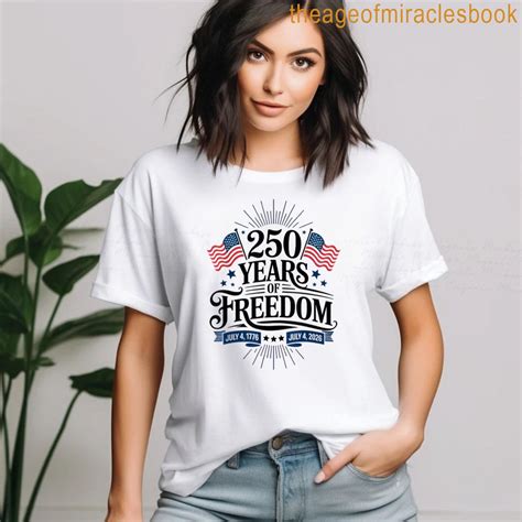 America 250 1776 2026 July 4th T Shirt