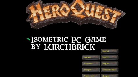 Heroquest Isometric Pc Game By Lurchbrick Youtube