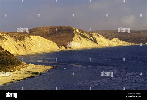California Point Reyes National Seashore Drakes Beach Cliffs Stock