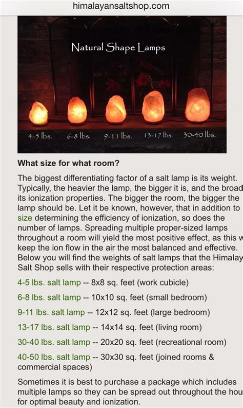 What Size Is A Himalayan Salt Lamp Himalayan Salt Lamp Size Chart