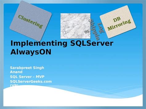 Pptx Implementing Sqlserver Alwayson Dokumentips