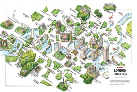 London Parks Map Map Of London Parks England