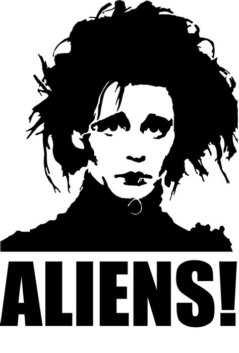 Edward Scissorhands Stencil