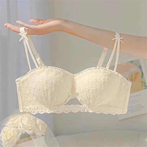 5 Colors Embroidery Sexy Girl Bra Lovely Youth Girl Bow Lingerie