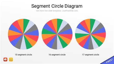 Segment Circle Diagram For Powerpoint 15 16 17 18 19 20 Options Just Free Slide