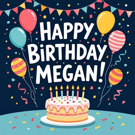 Happy Birthday Megan Images Ai Generated