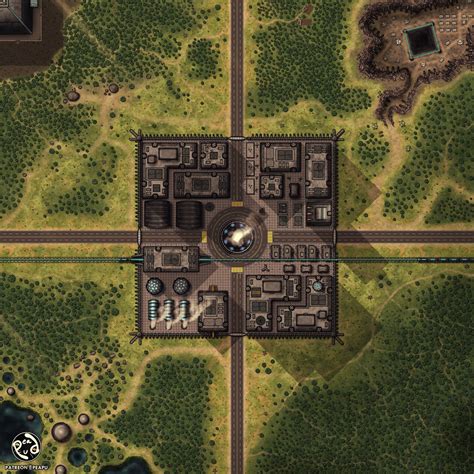 Bastion Tk 5 — A Sci Fi Fortress Inkarnate Create Fantasy Maps Online