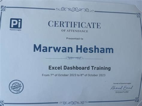 Excel Dataanalysis Professionaldevelopment Marwan Hesham