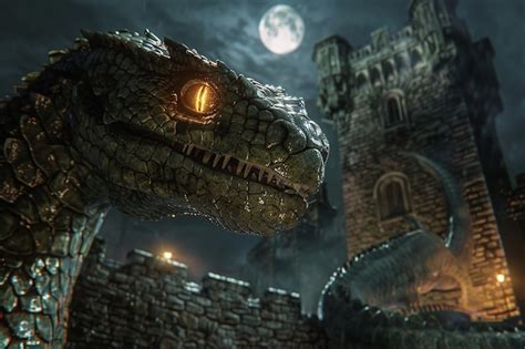 Premium Photo Craft A Visual Narrative Of The Serpentine Basilis