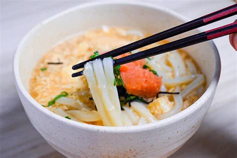 Mentaiko Udon Cod Roe Ankake Udon Sudachi
