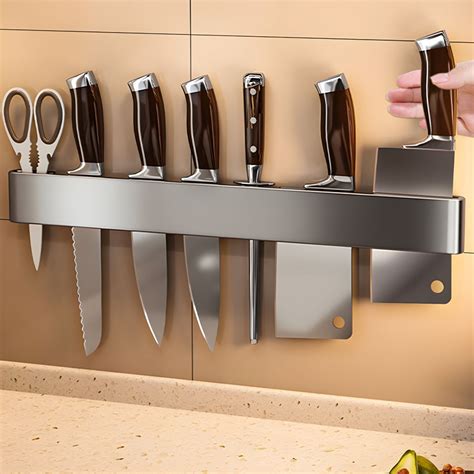 Convenient Rectangle Iron Magnetic Knife Bar For Easy And Safe Knife