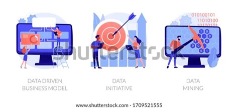 Machine Learning Database Systems Computer Science Stock Vector