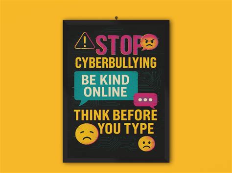 Contoh Poster Stop Cyberbullying