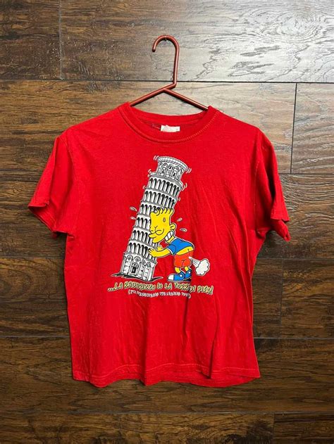 Designer Bart Simpson Leaning Tower Of Pisa Simpsons Gem
