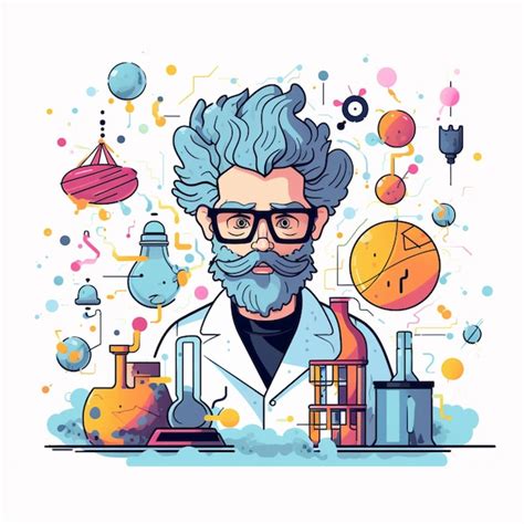 Premium Vector Science Cartoon Vector