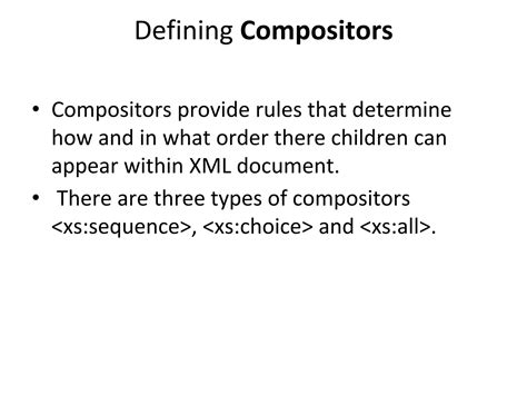 Xml Schema Elementstypesattributespptx Computing Technology And Computing