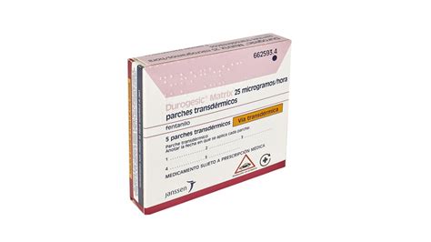 Durogesic Matrix 25 Microgramosh Parches Transdermicos 5 Parches