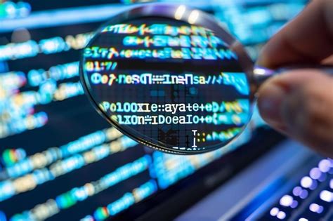 Premium Photo Detail The Process Of Debugging Software Code With