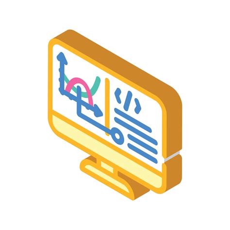 Programming Software Data Science Isometric Icon Vector Illustration