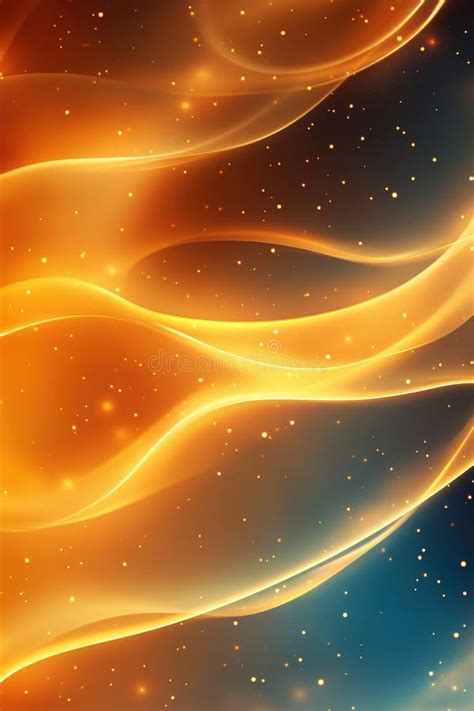 Dynamic Abstract Golden Waves And Sparks Stock Illustration Illustration Of Graphic Light