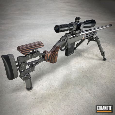 Tungsten On Custom Rifle Bergara B14 Woox Chassis Cerakote