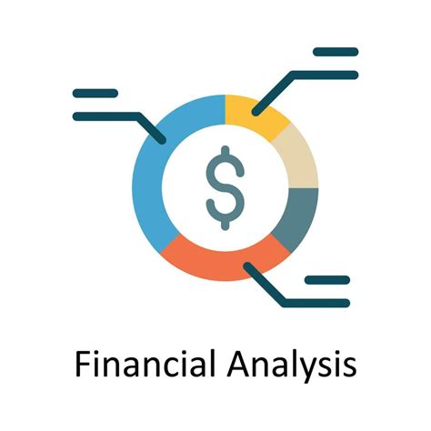 Financial Analysis Vector Flat Icon Design Illustration Finance Symbol