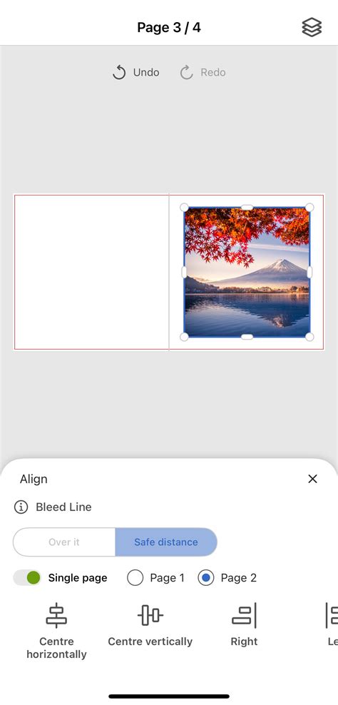 resize and position objects in your design