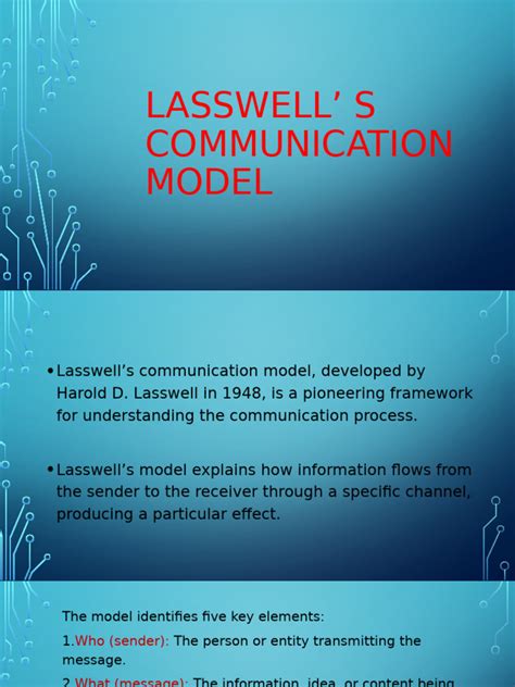 Lasswell S Communication Model Pdf