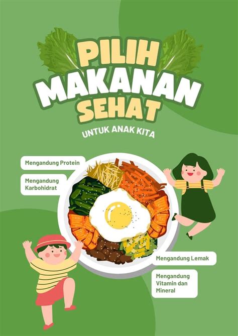 Gratis Desain Contoh Gizi Canva