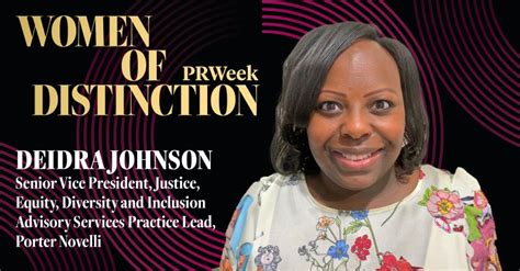 Congratulations To Diedra Johnson Of Porter Novelli For Being Named To