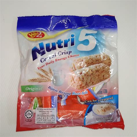 Nutri 5 Cereal Crispy Energy Bar For Milk 12gm Food And Drinks Packaged