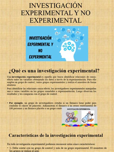 Investigación Experimental Y No Experimental Pdf Experimentar