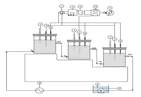 Schematic Diagram Of Multi Reactor Cascade 1 Las Container 2 Pump