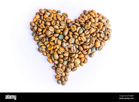 Beautiful Texture In The Shape Of A Heart From Freshly Roasted Selected
