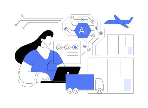 Premium Vector Ai Forecasting For Efficient Supply Chain Abstract