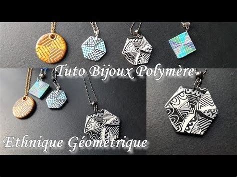 [♥ Tuto Polymère Silkscreen ♥] Ethnique Géométrique Création Fimo Géométrie Porcelaine Froide