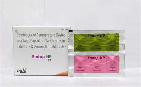 Pantoprazole Clarithromycin And Amoxicillin Combipack At ₹ 2800 Box