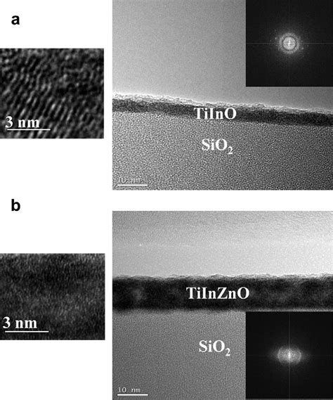 Shows The Cross Sectional Tem Image And Fast Fourier Transformation