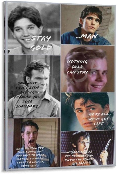 Mojdi The Outsiders Movie Quotes Wall Art Poster Canvas