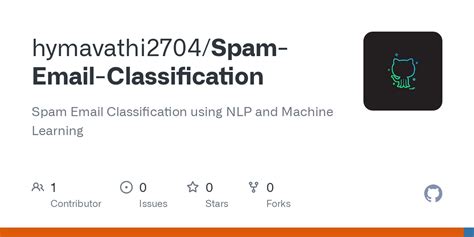 Github Hymavathi2704spam Email Classification Spam Email