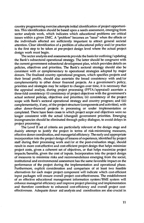 Framework Criteria Appraisal Socioeconomic Justification Education