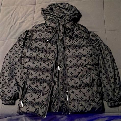 Louis Vuitton Monogrammed Two Piece Windbreaker And Puffer Jacket