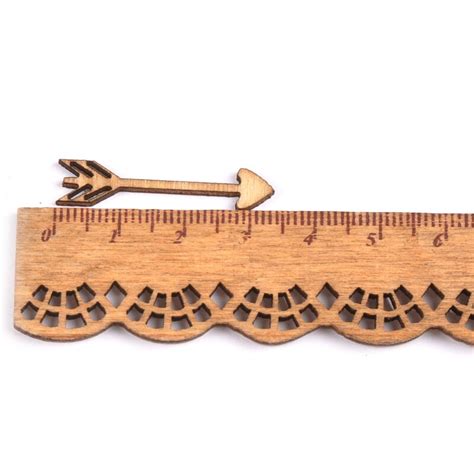 50pcs Wooden Arrow Natural Wood Crafts Scrapbookin Grandado