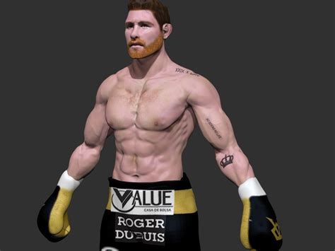 3d Model Canelo Alvarez Vr Ar Low Poly Rigged Animated Cgtrader