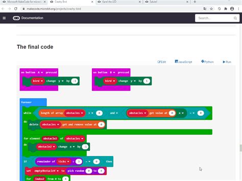 Python Code Error In Crashy Bird · Issue 3579 · Microsoftpxt Microbit · Github