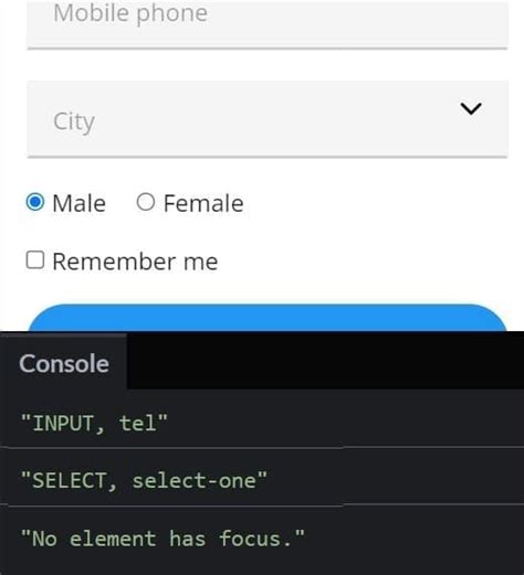 How To Determine Which Element Has Focus In Javascript
